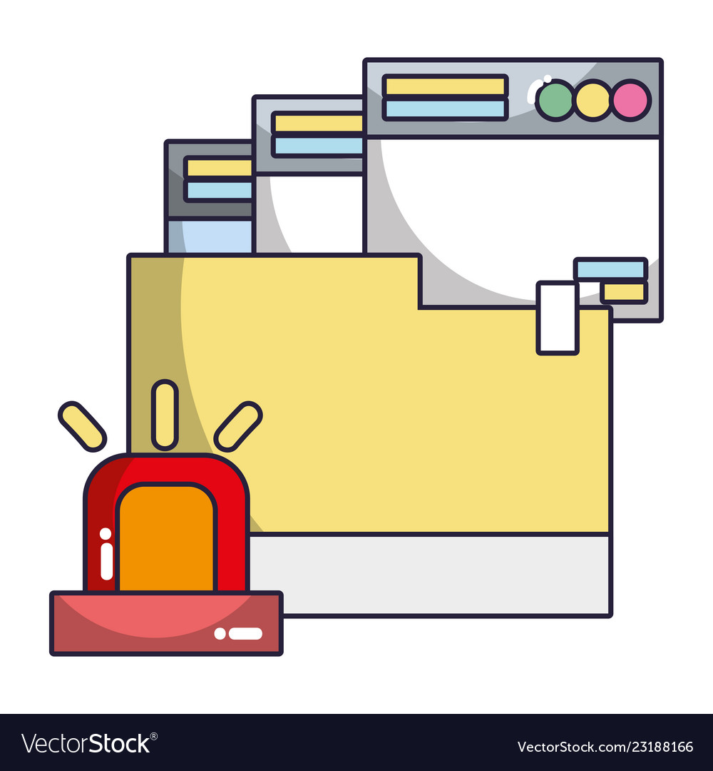 Technology computing cartoon Royalty Free Vector Image