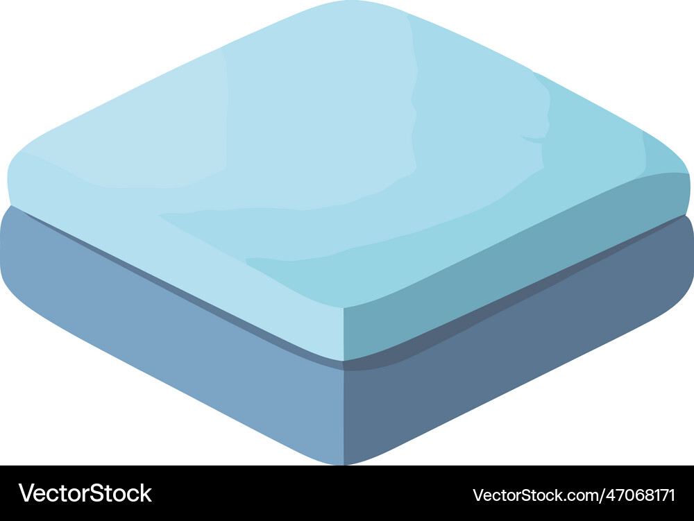 Blue cushions comfort icon design isolated Vector Image