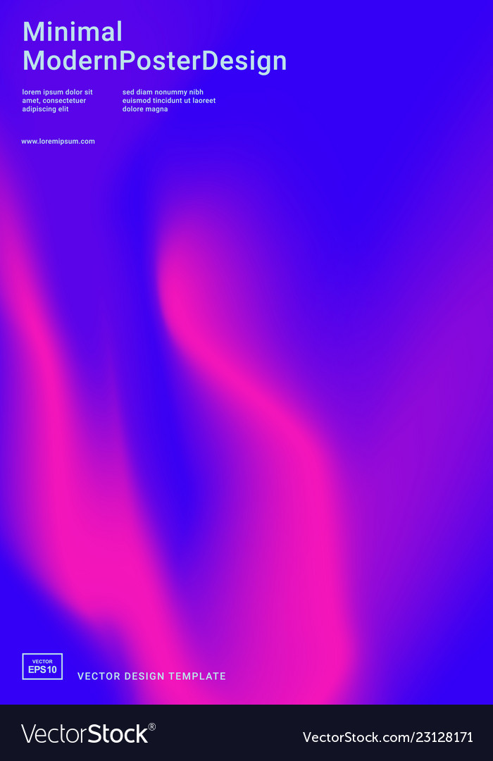 Design template with vibrant gradient shapes Vector Image