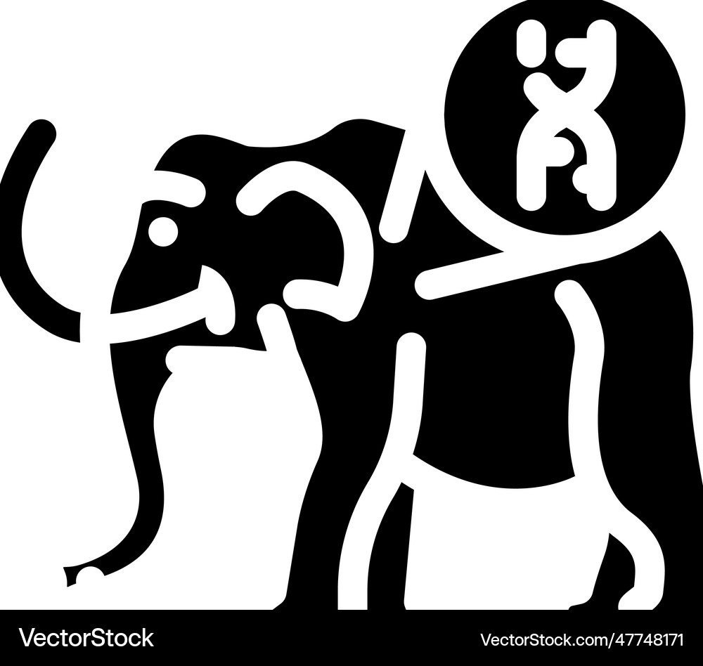 Extinct species resurrected future technology Vector Image