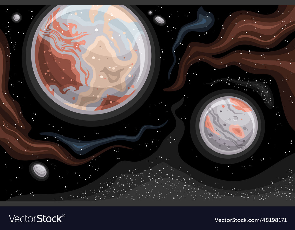 Fantasy space chart Royalty Free Vector Image - VectorStock