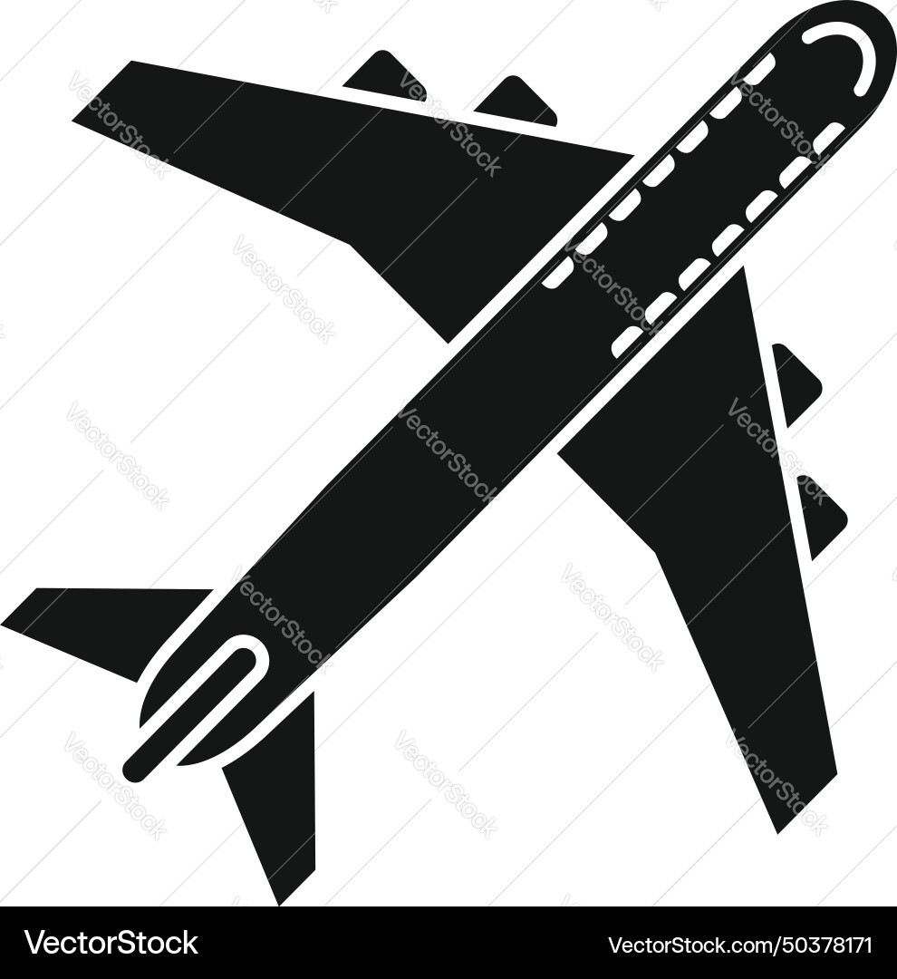 Fast airplane shipping icon simple deliver Vector Image
