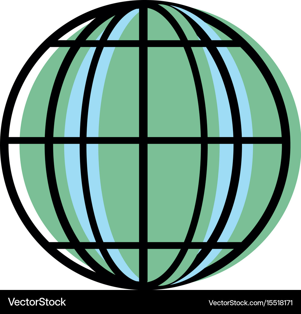 Global earth planet to geography exploration Vector Image