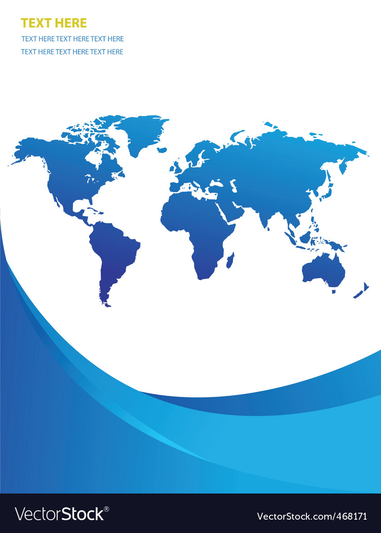 World map Royalty Free Vector Image - VectorStock