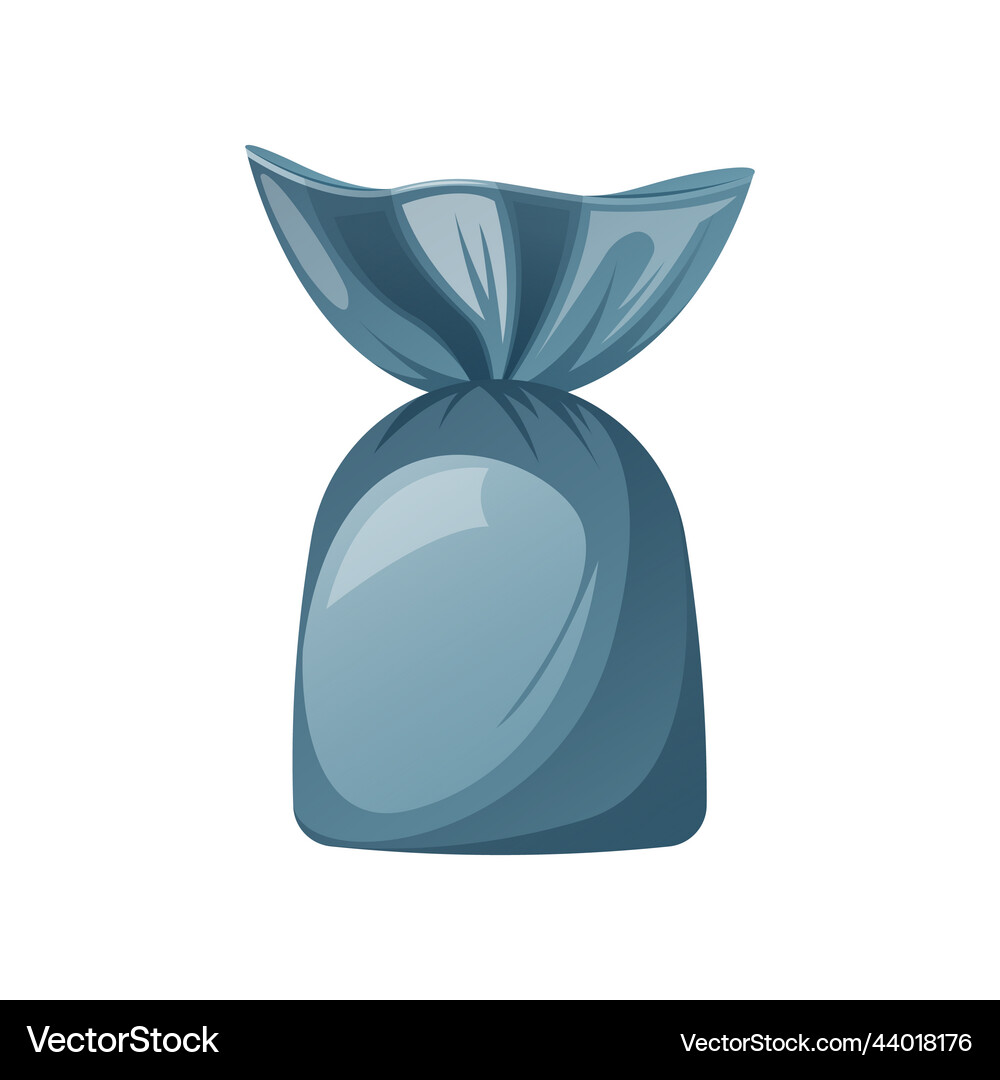 Candy in a bright blue wrapper cartoon sweet Vector Image