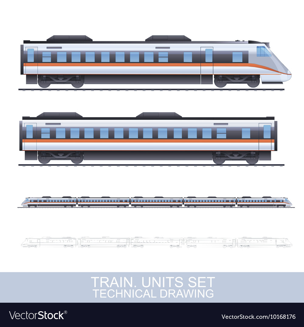 Color train Royalty Free Vector Image - VectorStock