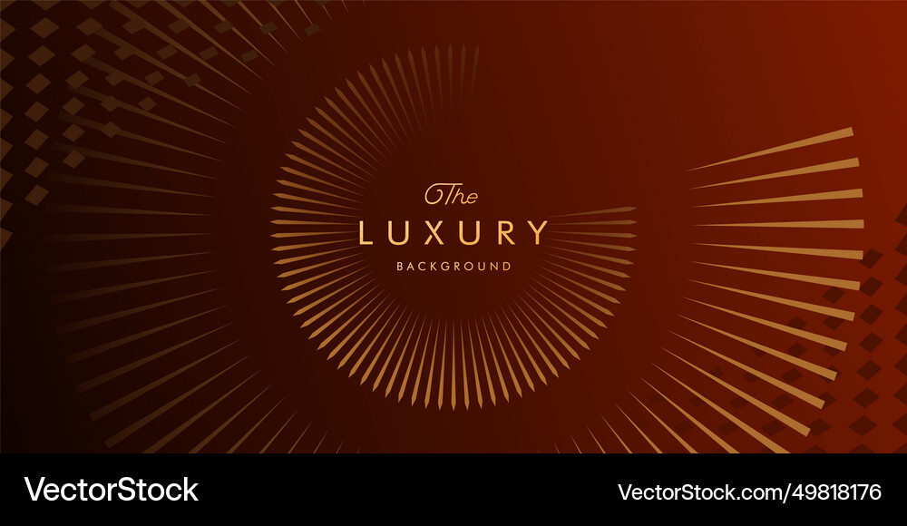 Red and golden color round ring circle background Vector Image