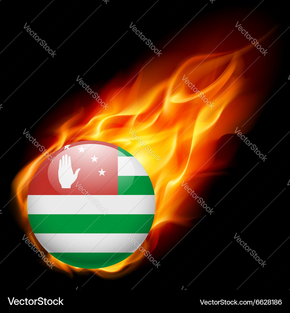 A badge in colours abkhazia flag Royalty Free Vector Image