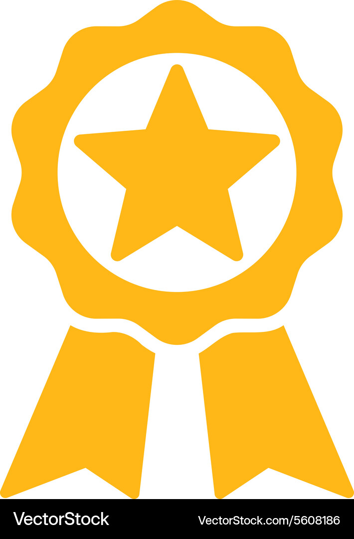 Award icon from Competition Success Bicolor Icon Vector Image