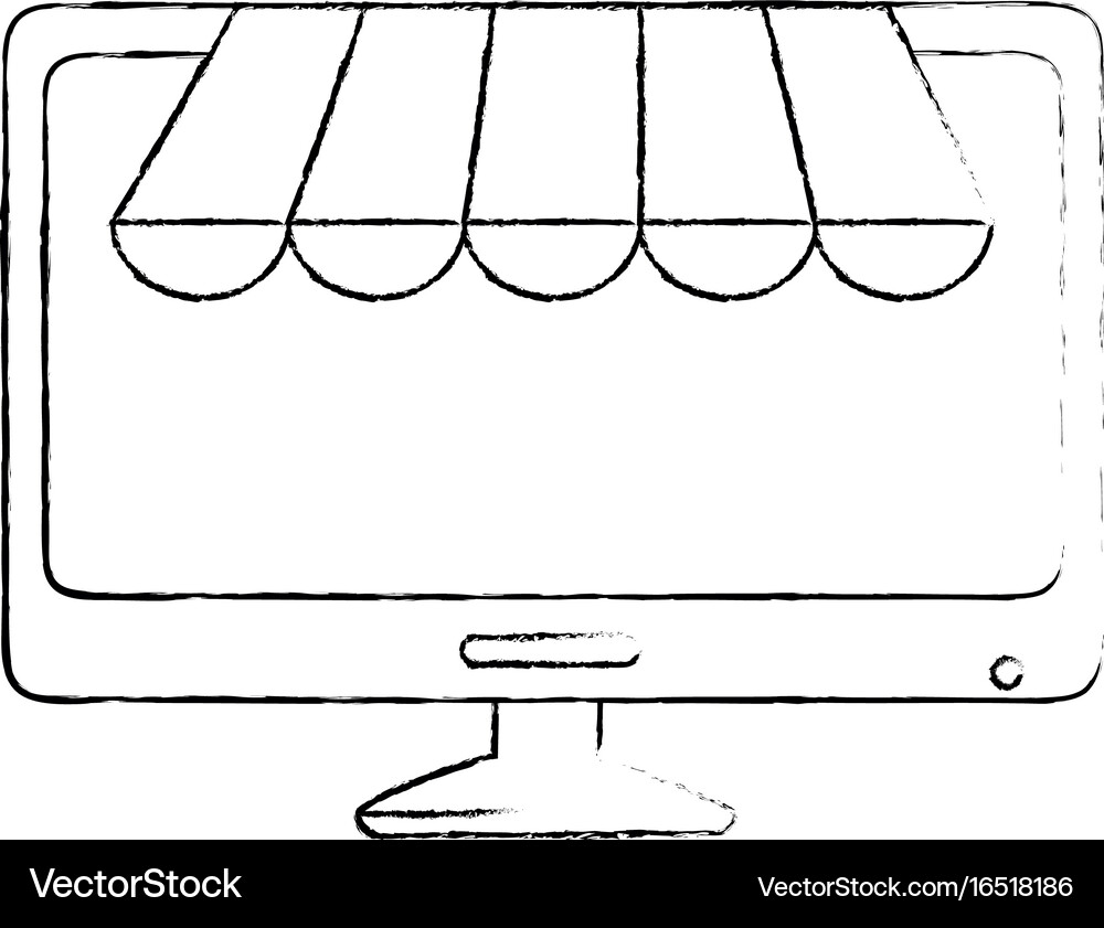 Buy online shopping Royalty Free Vector Image - VectorStock