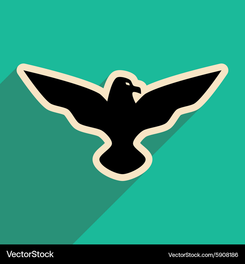 Stylish icon eagle Royalty Free Vector Image - VectorStock