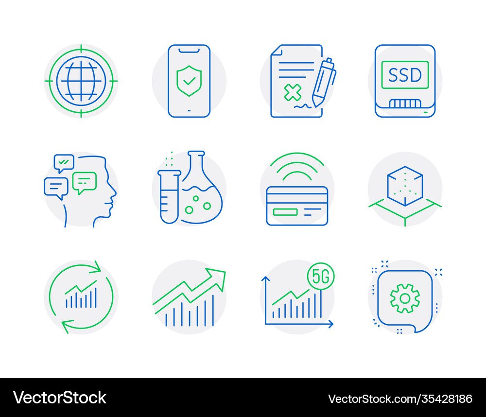 Technology icons set included icon as phone Vector Image
