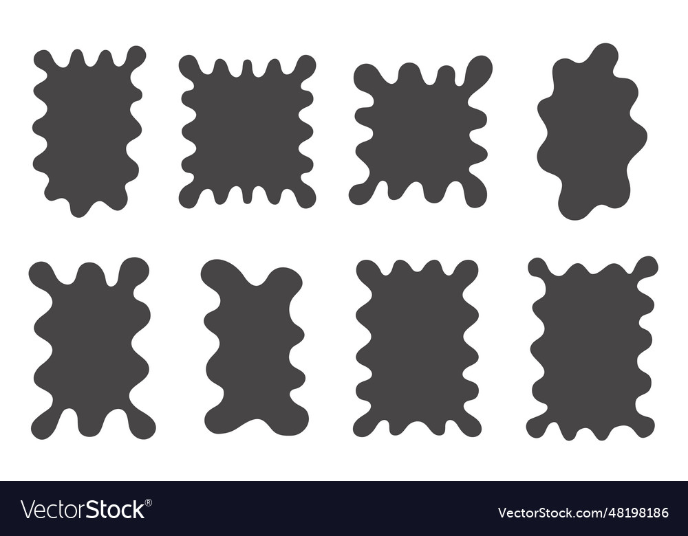 Y2k squiggle frame zigzag wavy border for story Vector Image Y2k squiggle frame zigzag wavy border for story Vector Image