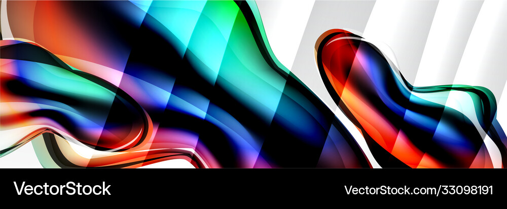 Abstract background flowing liquid style Vector Image