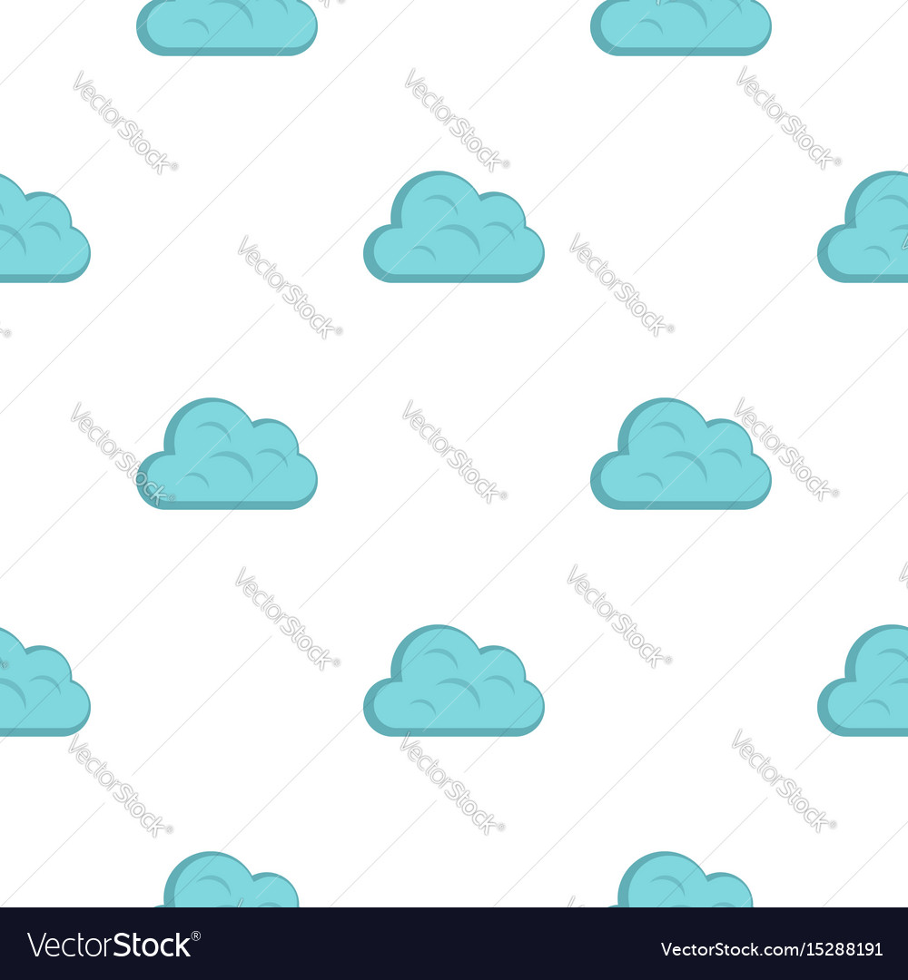 Big cloud pattern flat Royalty Free Vector Image