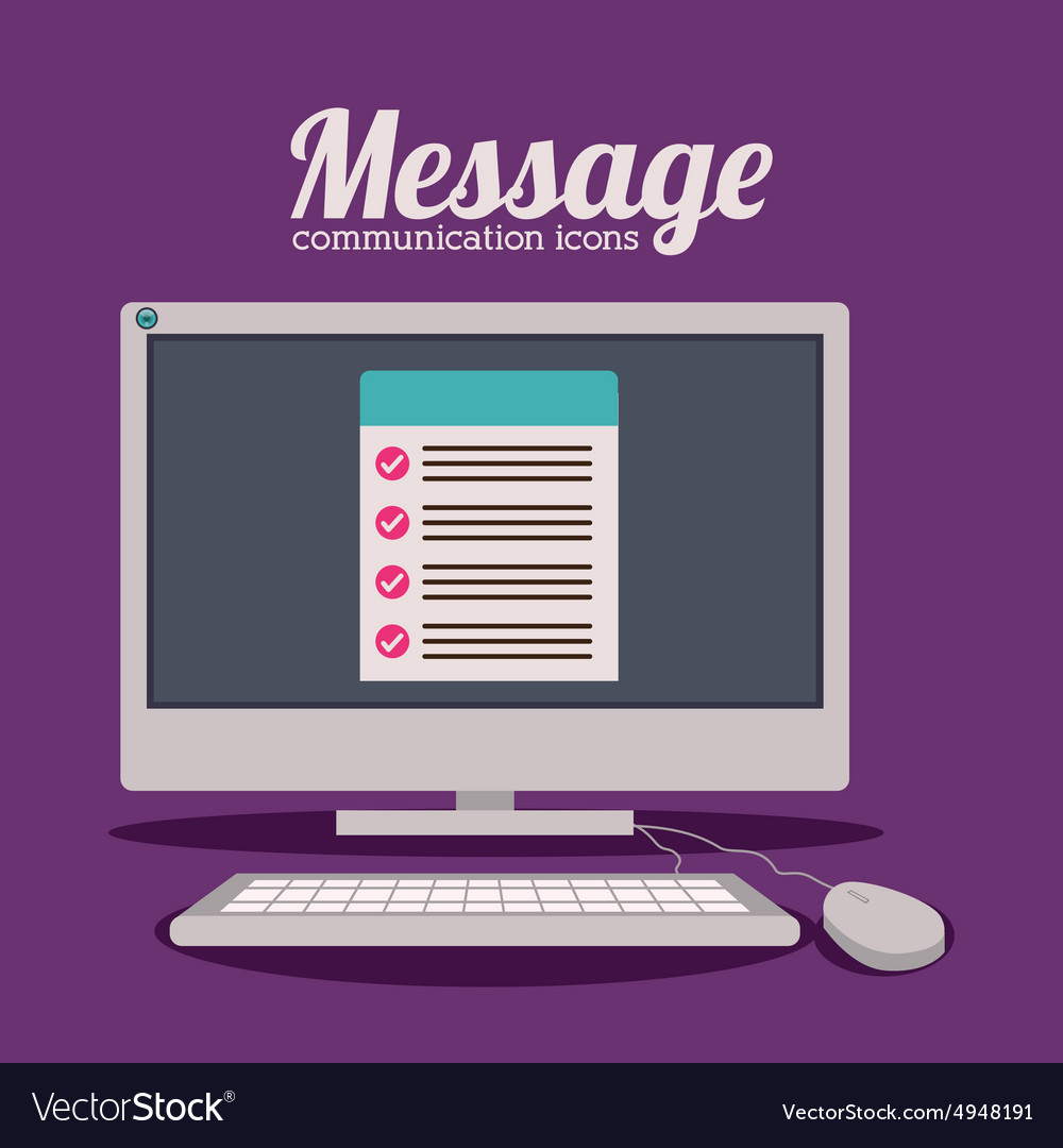 Communication design Royalty Free Vector Image