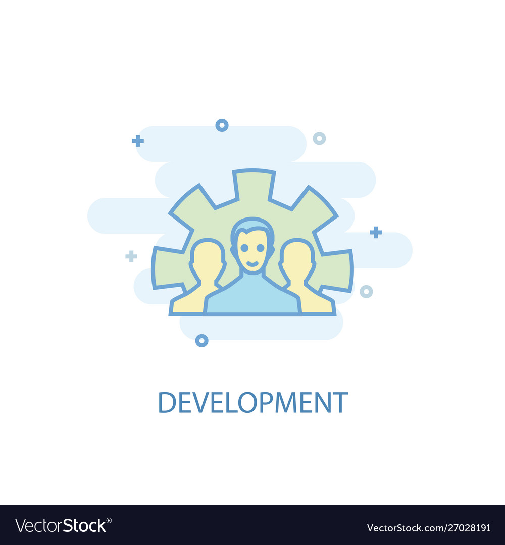Development line concept simple icon Royalty Free Vector