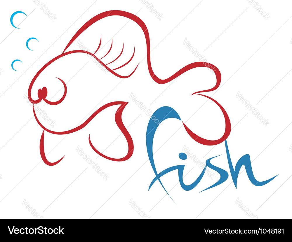 Fish symbol Royalty Free Vector Image - VectorStock