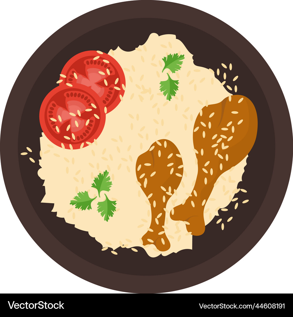 Muslim food delicious Royalty Free Vector Image