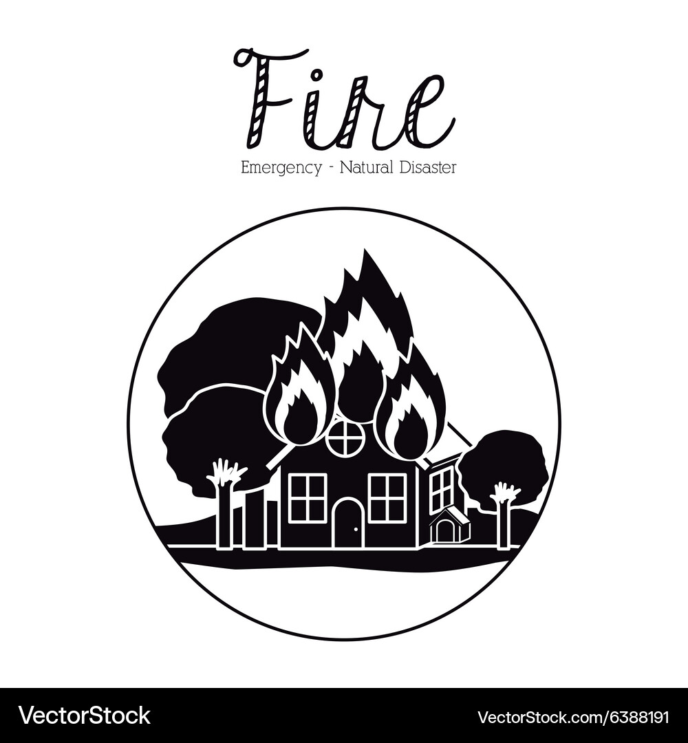 Natural disaster design Royalty Free Vector Image