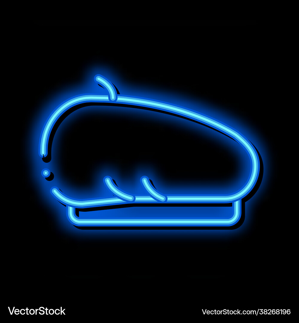 Cap headdress neon glow icon Royalty Free Vector Image