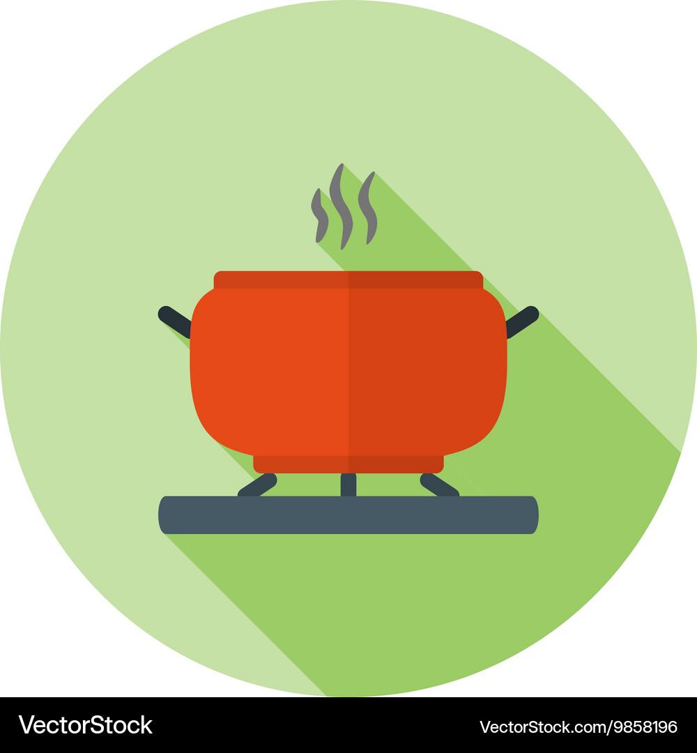 Cooking on Stove Royalty Free Vector Image - VectorStock