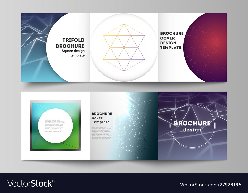 Layout square format covers design Royalty Free Vector Image