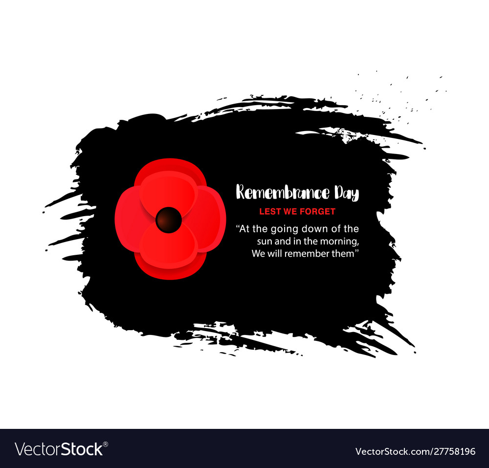 We Will Remember Them Remembrance Day Invitations