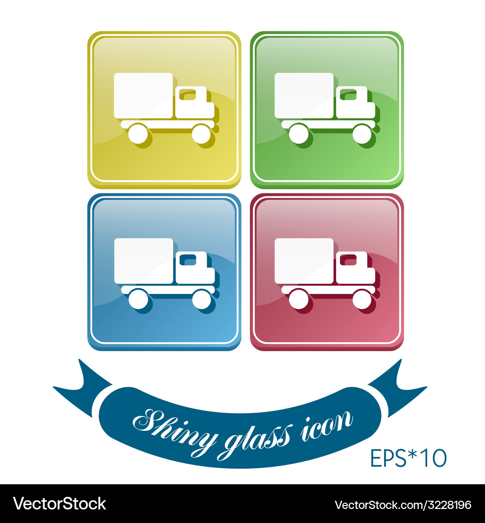 Truck logistic icon symbol laden Royalty Free Vector Image