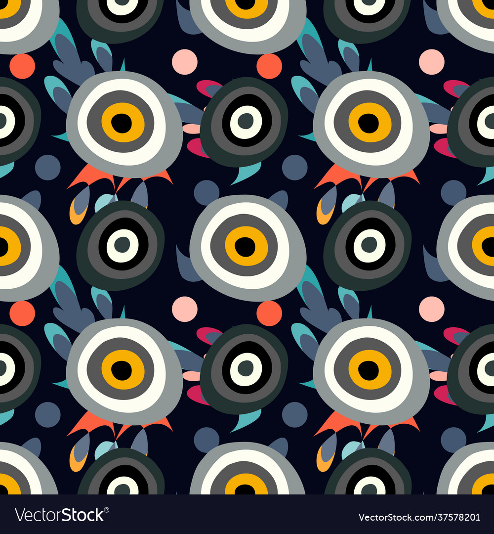 Bright abstract geometric seamless pattern Vector Image