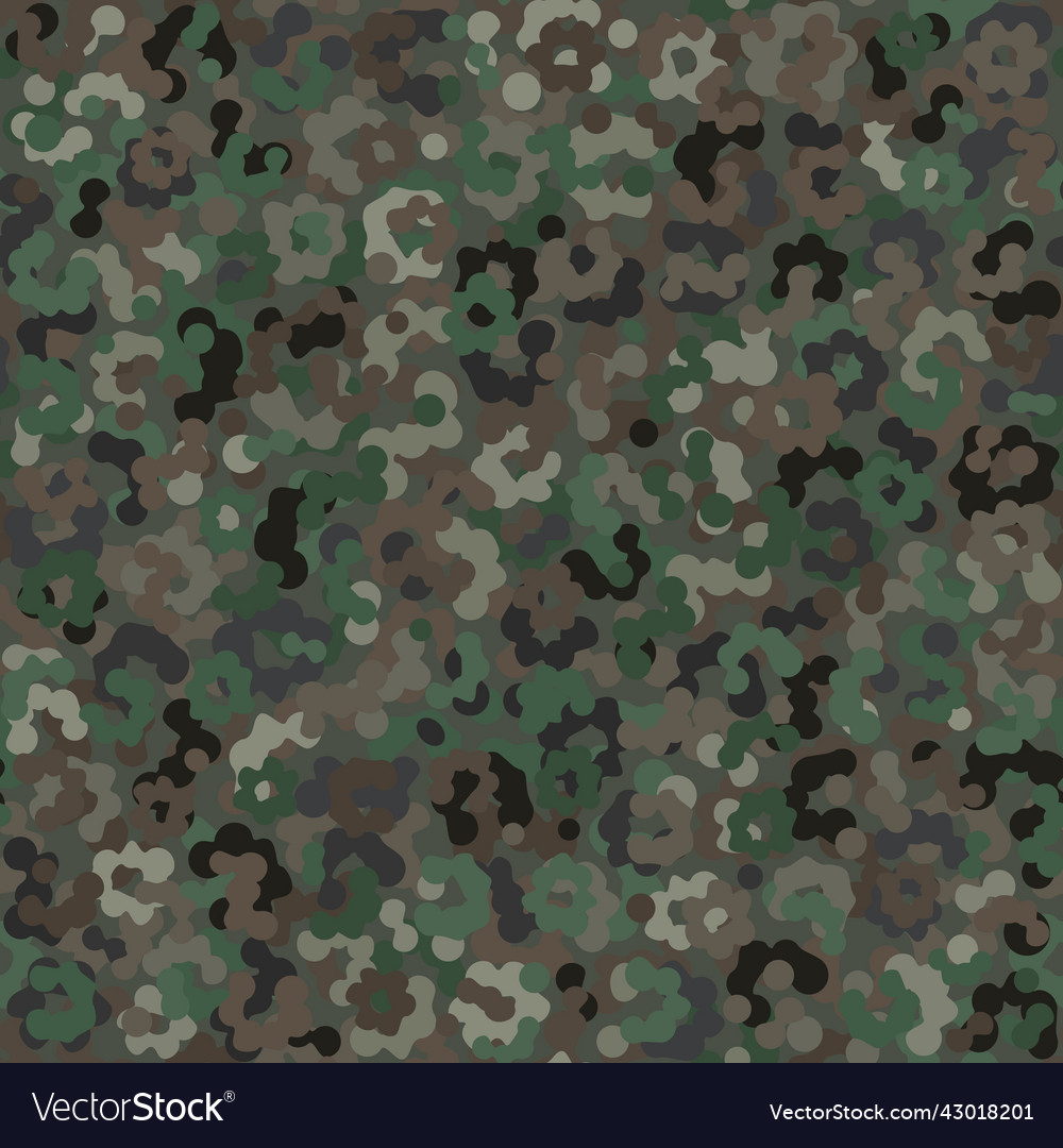 Camouflage Pattern Background Classic Clothing Vector Image