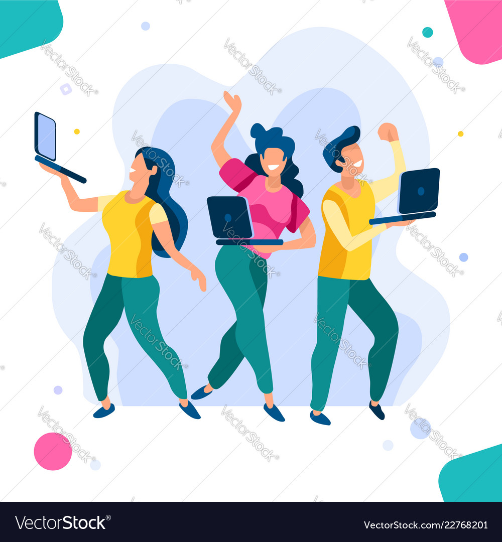 Creative analysis flat design Royalty Free Vector Image