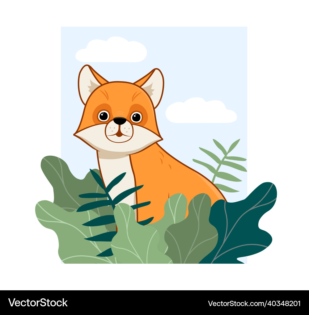 Cute animal poster Royalty Free Vector Image - VectorStock