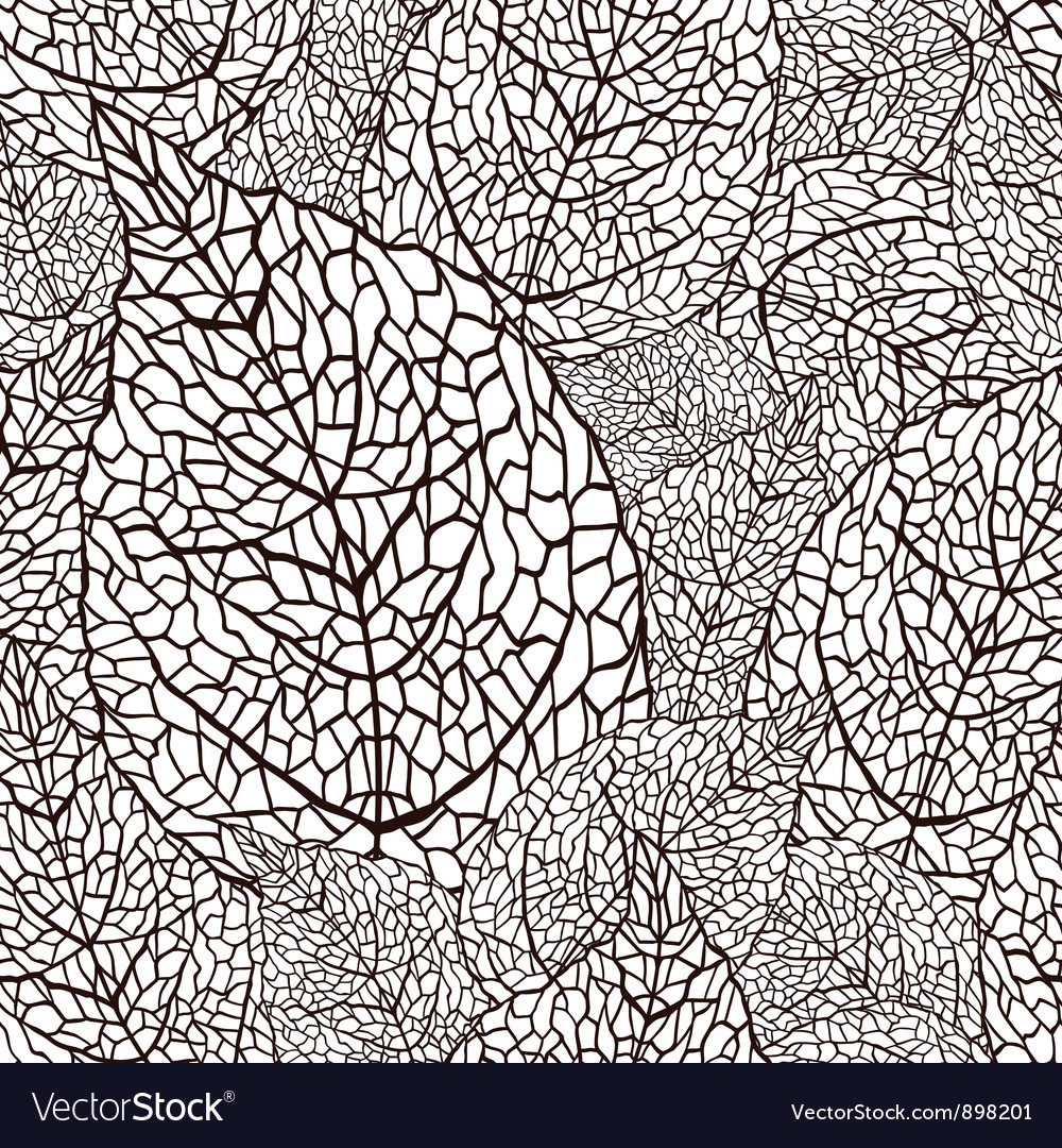 Leaves Seamless Stylish Pattern Royalty Free Vector Image