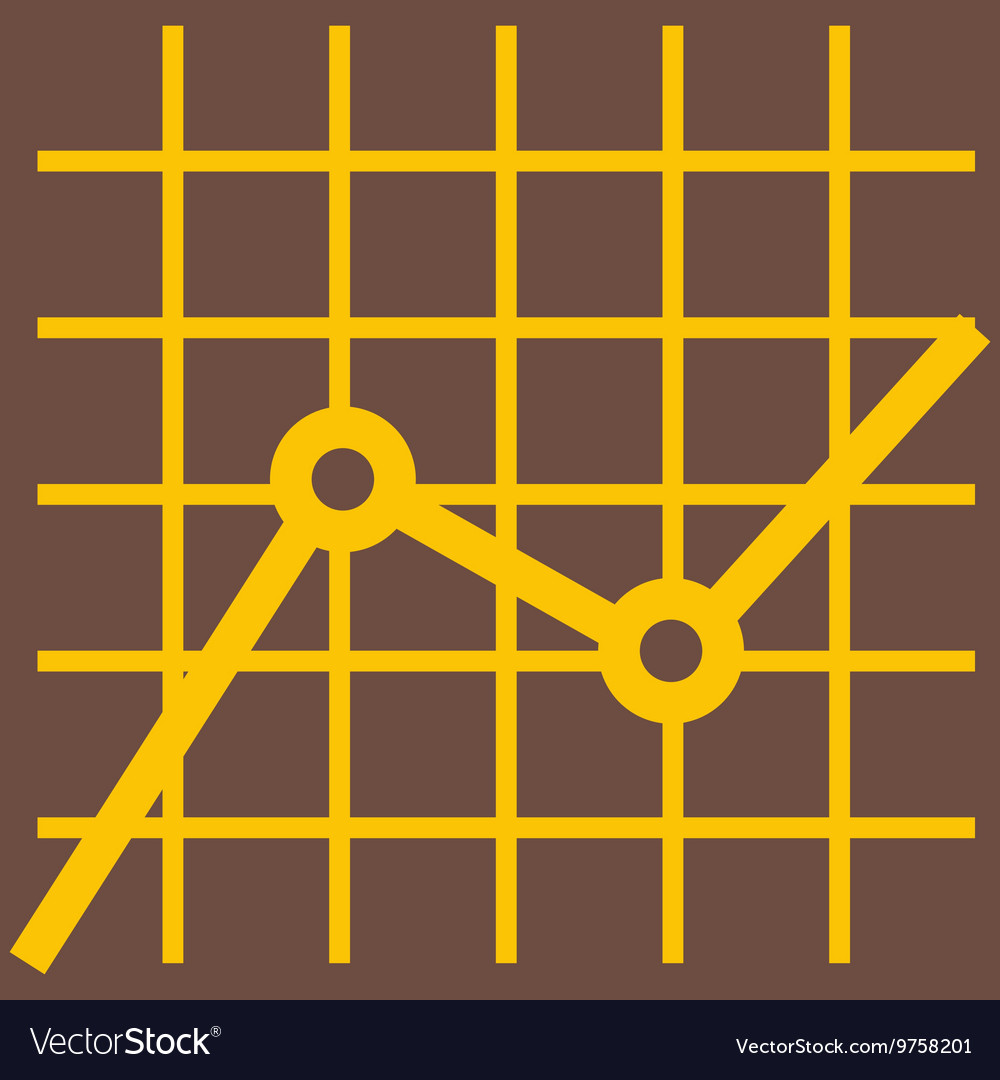 Multiple trend chart Royalty Free Vector Image