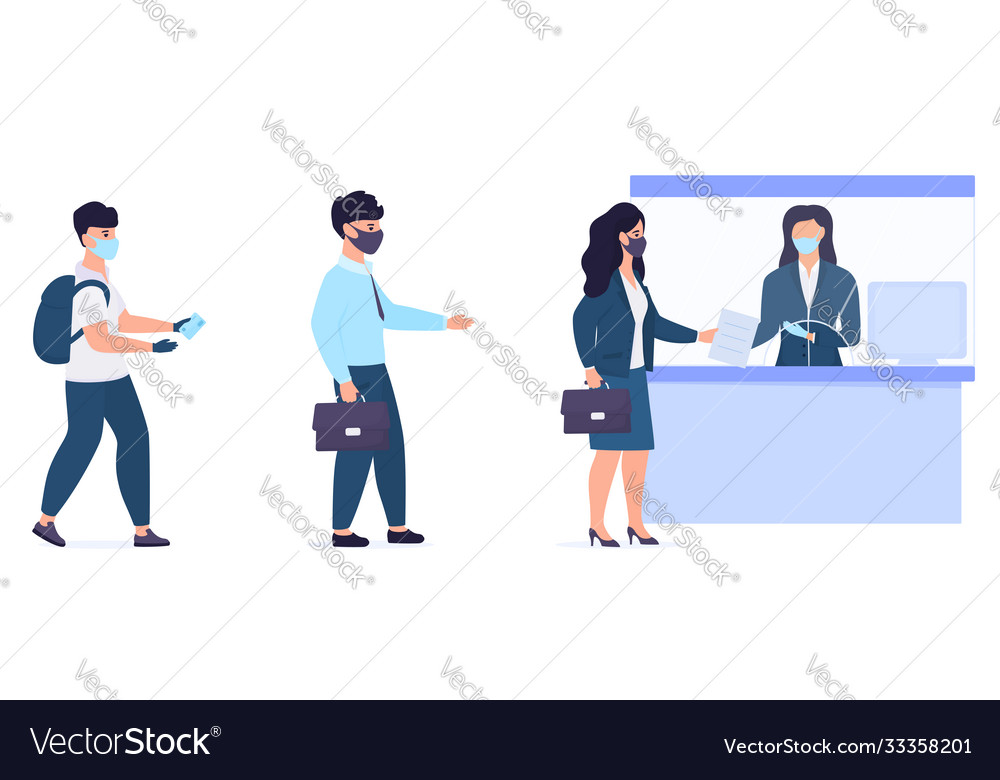 Social distancing and coronavirus covid-19 Vector Image