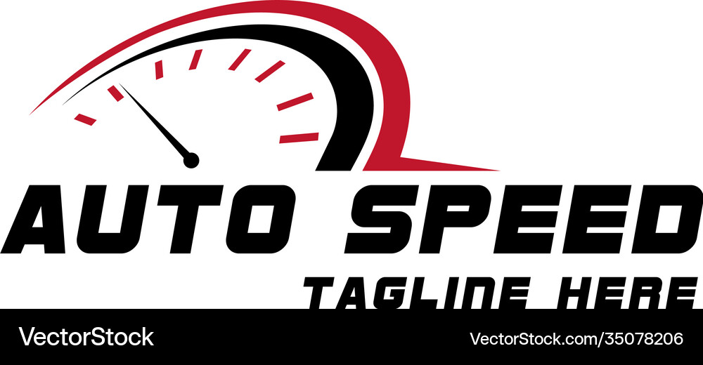 Auto speed and automotive logo design template Vector Image