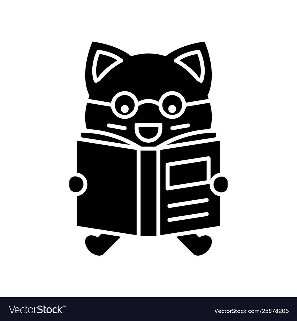 Cute cat avatar solid icon Royalty Free Vector Image