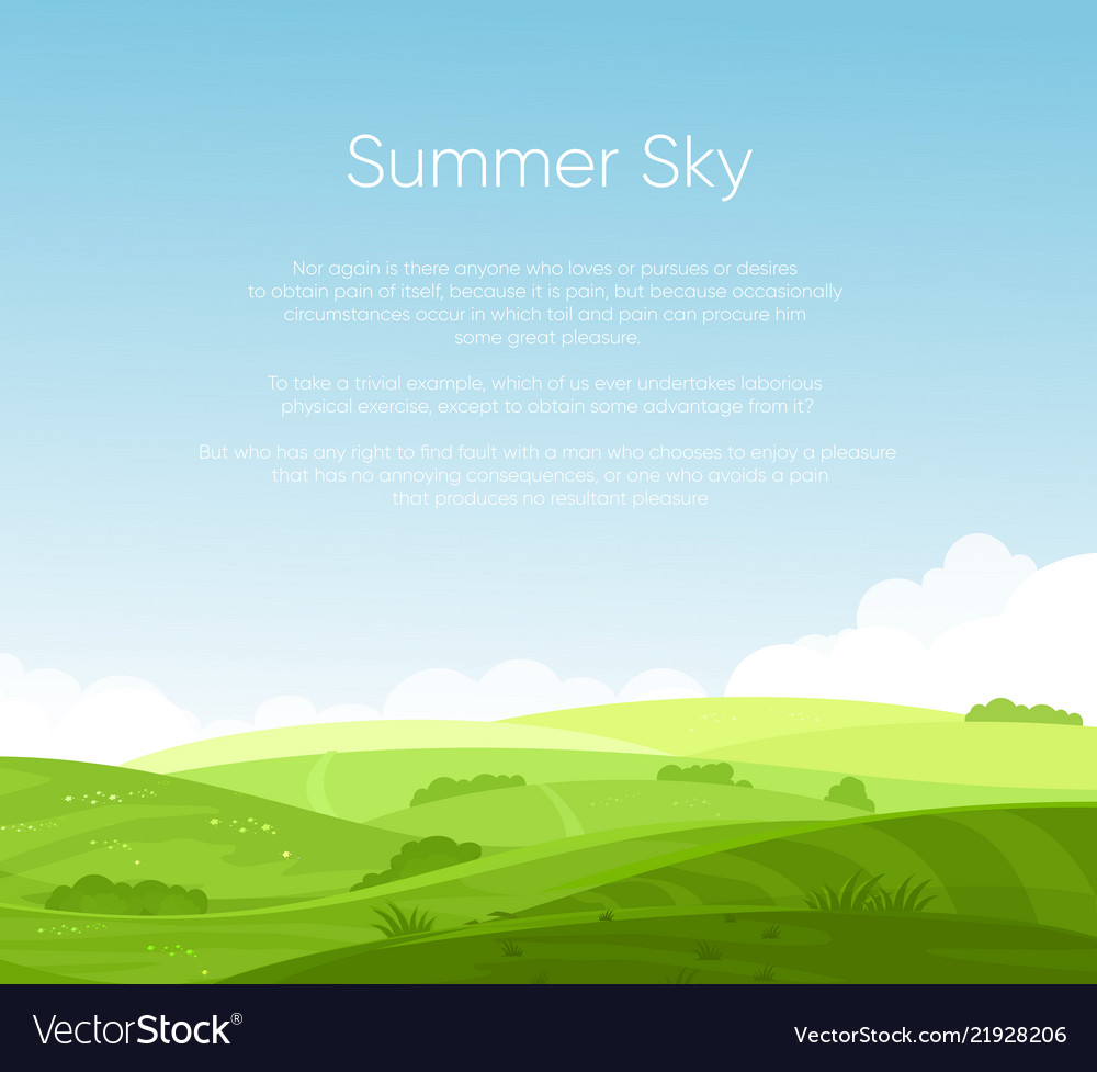 Fields landscape Royalty Free Vector Image - VectorStock