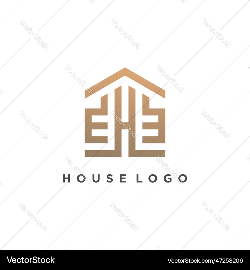 House logo design with modern simple concept Vector Image