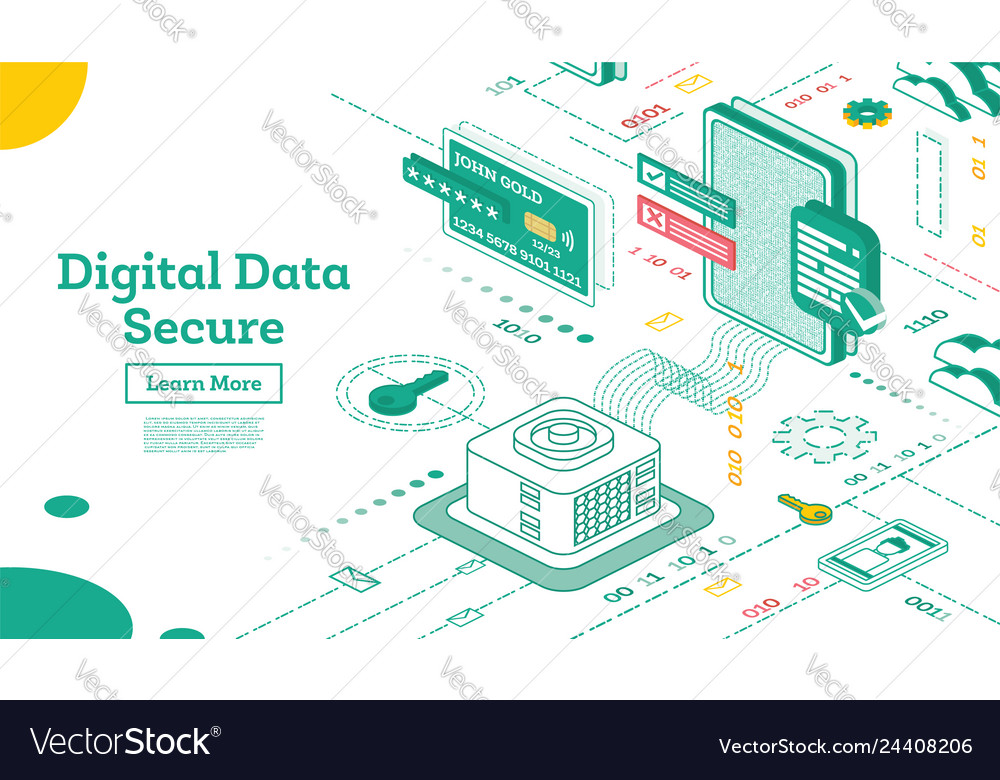 Transferring data from database to smartphone Vector Image