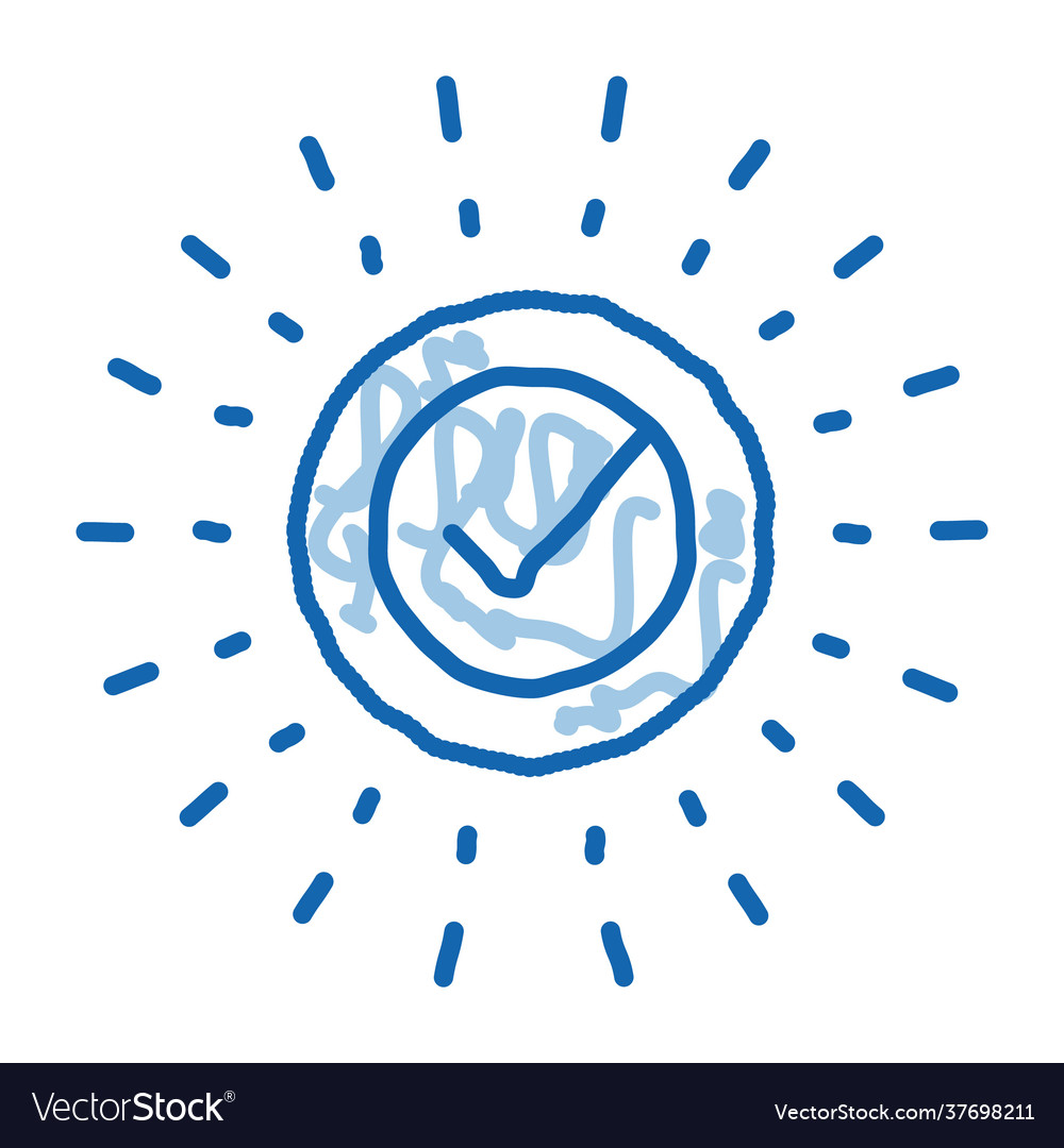 Approved mark in center of rays Royalty Free Vector Image Approved mark in center of rays Royalty Free Vector Image