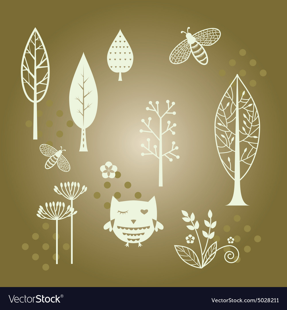 Paper cutting element Royalty Free Vector Image