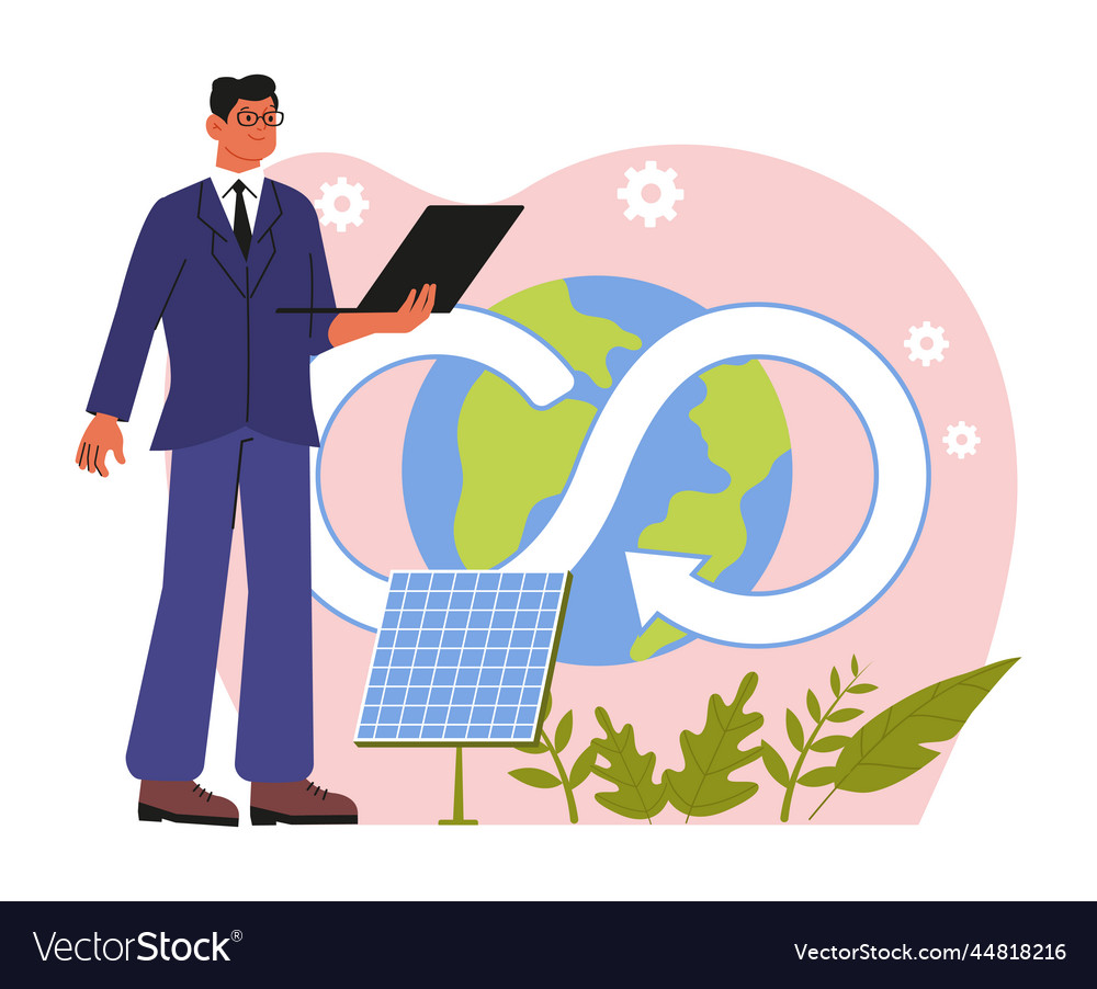Circular economy concept Royalty Free Vector Image Circular economy concept Royalty Free Vector Image