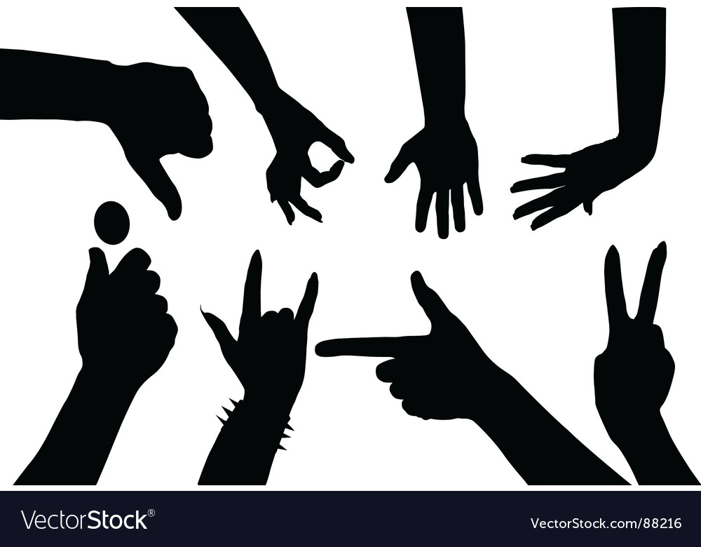 Hand Royalty Free Vector Image - VectorStock