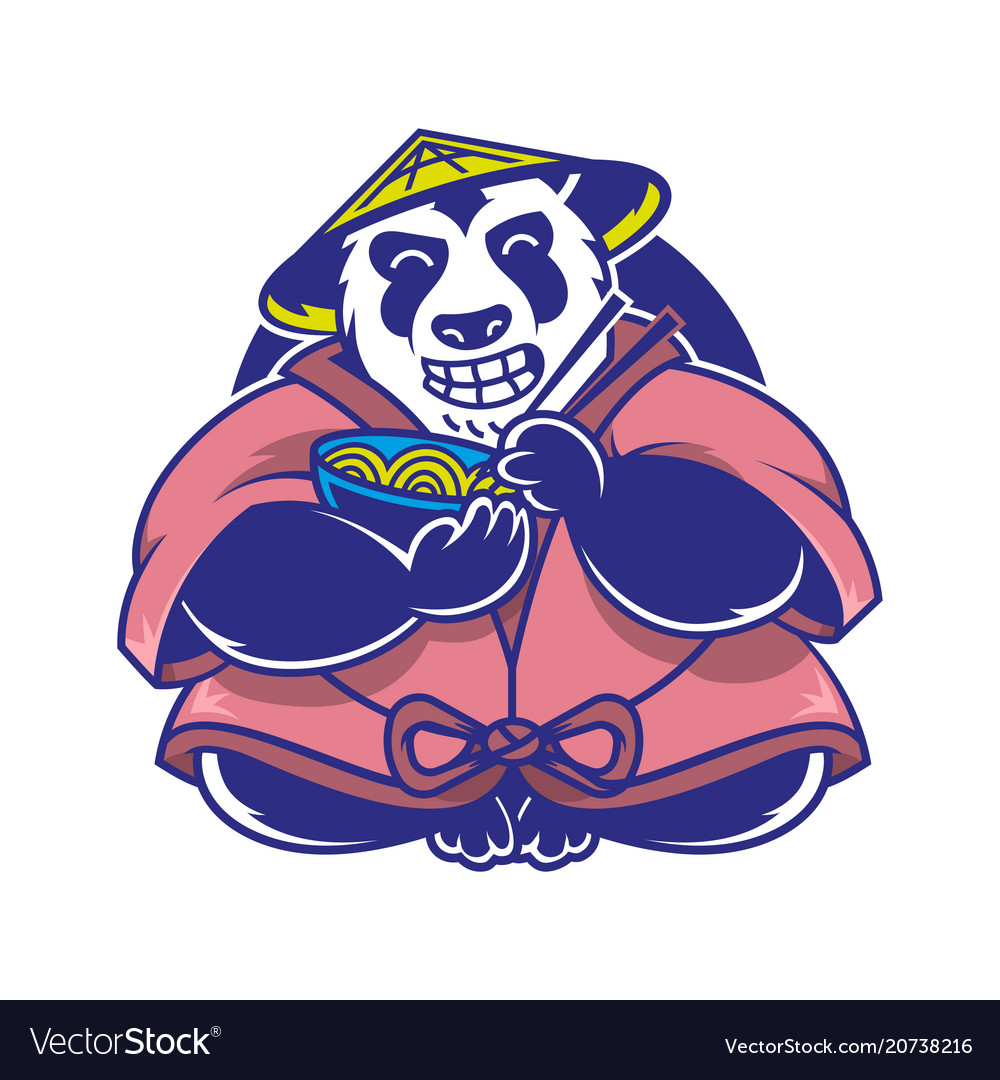 Panda logo Royalty Free Vector Image - VectorStock