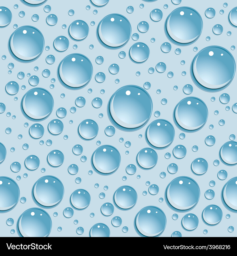 Seamless background drops of water Royalty Free Vector Image