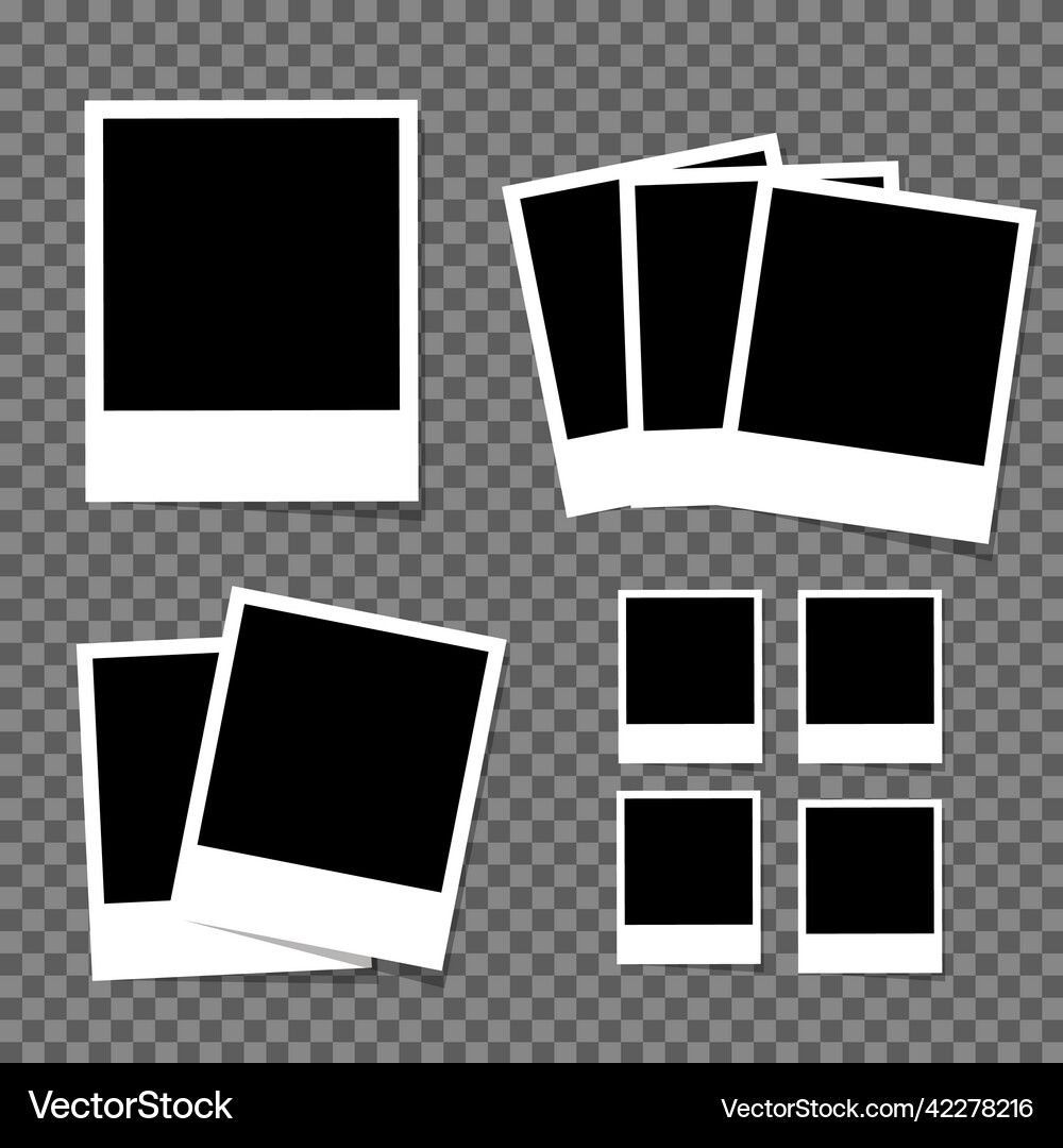 Set photo frames for publications Royalty Free Vector Image