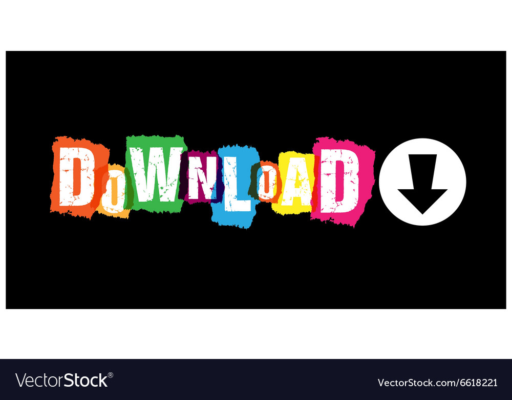 Abstract download header Royalty Free Vector Image