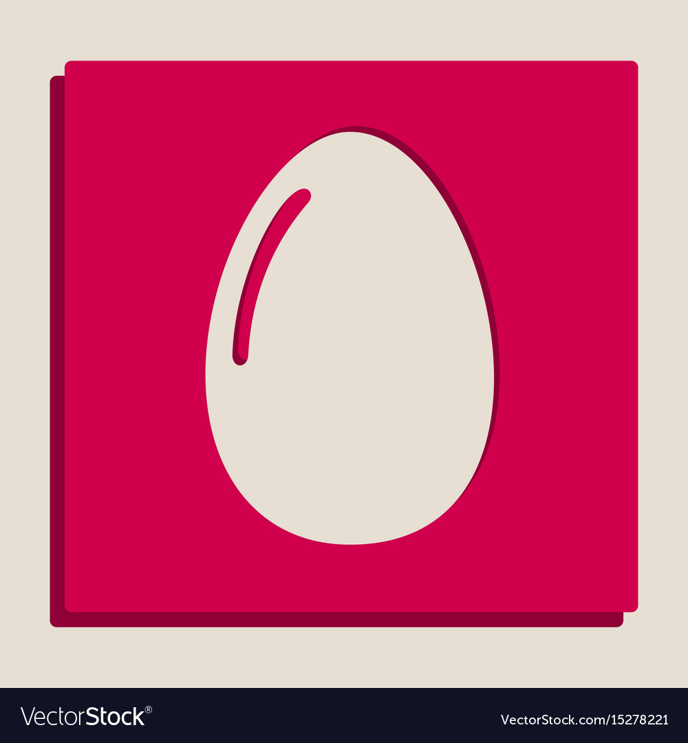 Chicken egg sign grayscale version Royalty Free Vector Image